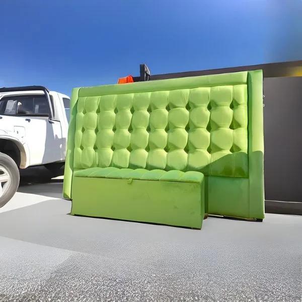 Tufted Headboard & Kist Combo - Lime Green | Allybrite - Allybrite ...